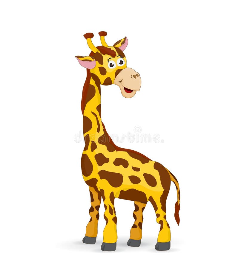 Cartoon smile giraffe stock vector. Illustration of cartoon - 20695489