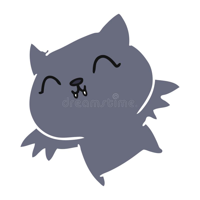 Cartoon of cute kawaii bat stock vector. Illustration of freehand ...