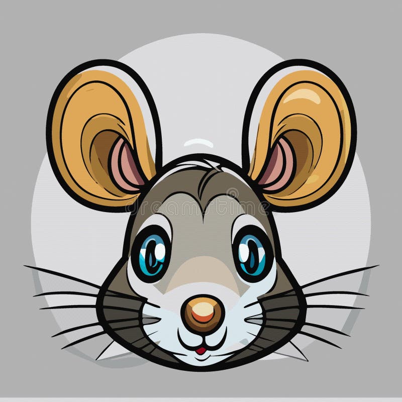 Cartoon Cute Mouse Animal Illustration Vector Stock Vector ...