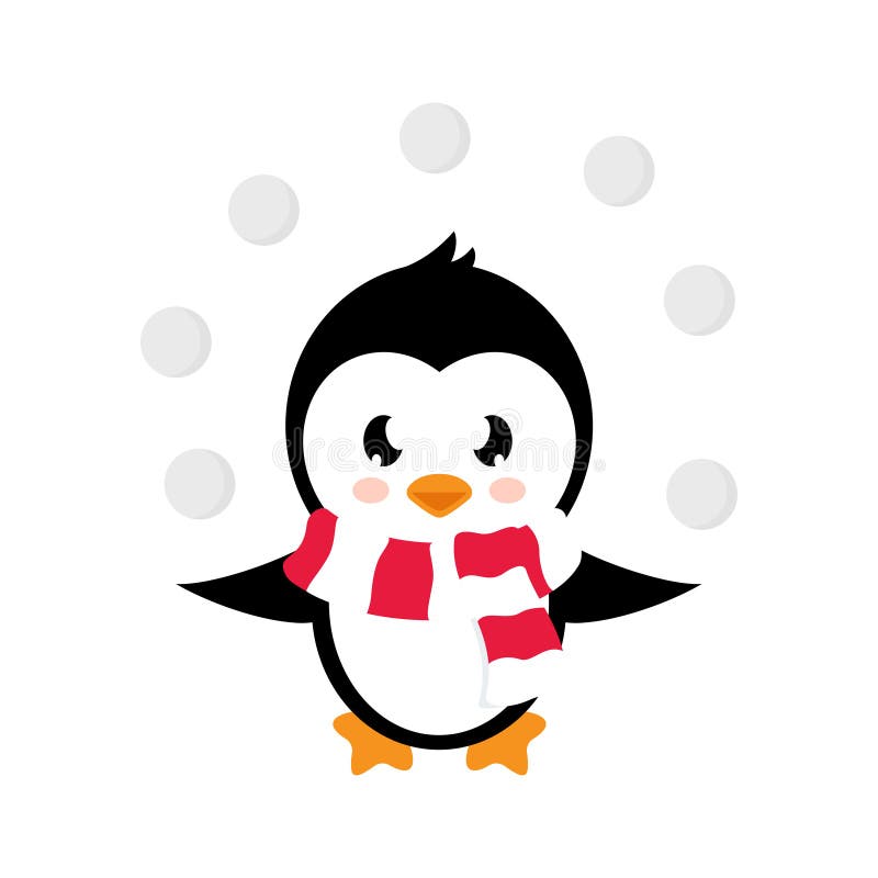 Penguin Snowball Stock Illustrations – 473 Penguin Snowball Stock ...