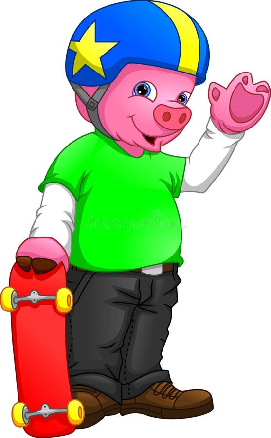 Pig Skating Stock Illustrations – 205 Pig Skating Stock Illustrations ...