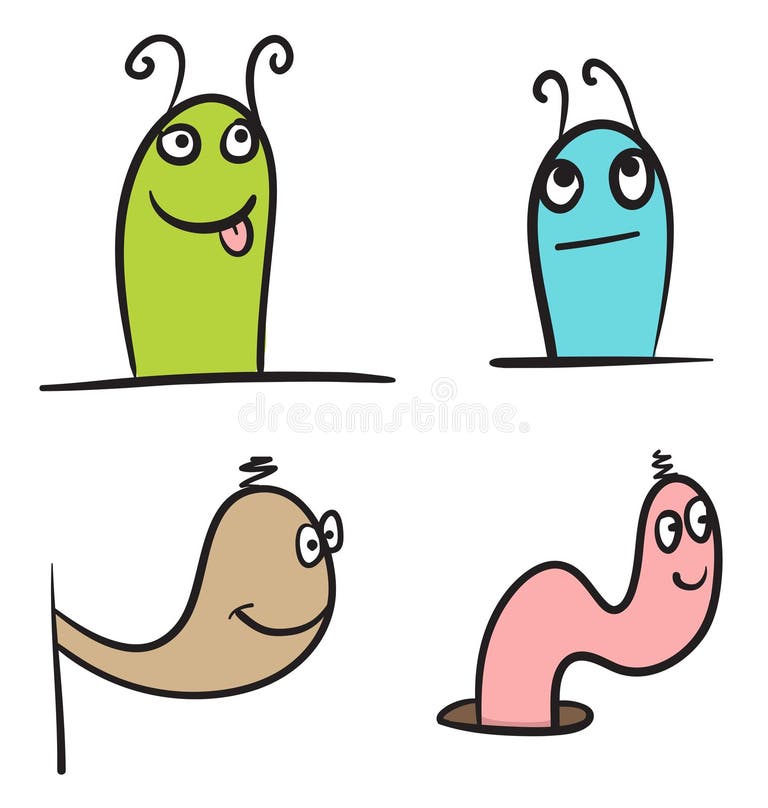 Cartoon Worms Stock Illustrations – 2,247 Cartoon Worms Stock ...