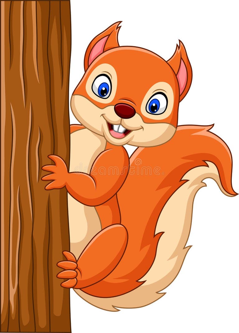 Happy Squirrel Cartoon Stock Illustrations – 13,636 Happy Squirrel ...