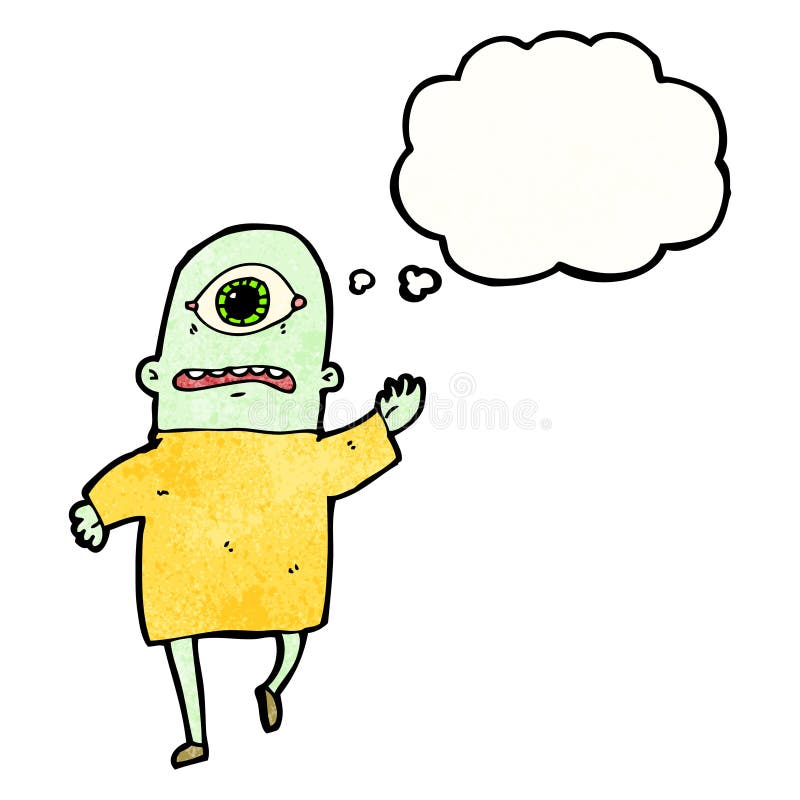 Cartoon cyclops monster stock vector. Illustration of cartoon - 38050745