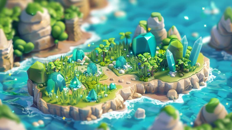 Cartoon 2D Fantasy Landscape Platform, Environment Graphics for Pc or ...