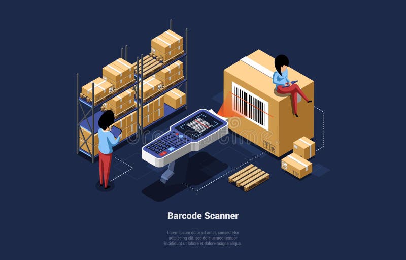 Warehouse Scanner Cartoon Stock Illustrations – 180 Warehouse Scanner ...