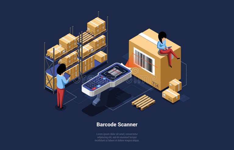 Big Barcode Scanner Stock Illustrations – 73 Big Barcode Scanner Stock ...