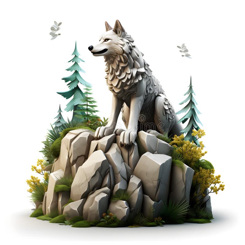 Wolf Howl Detail Stock Illustrations – 53 Wolf Howl Detail Stock ...