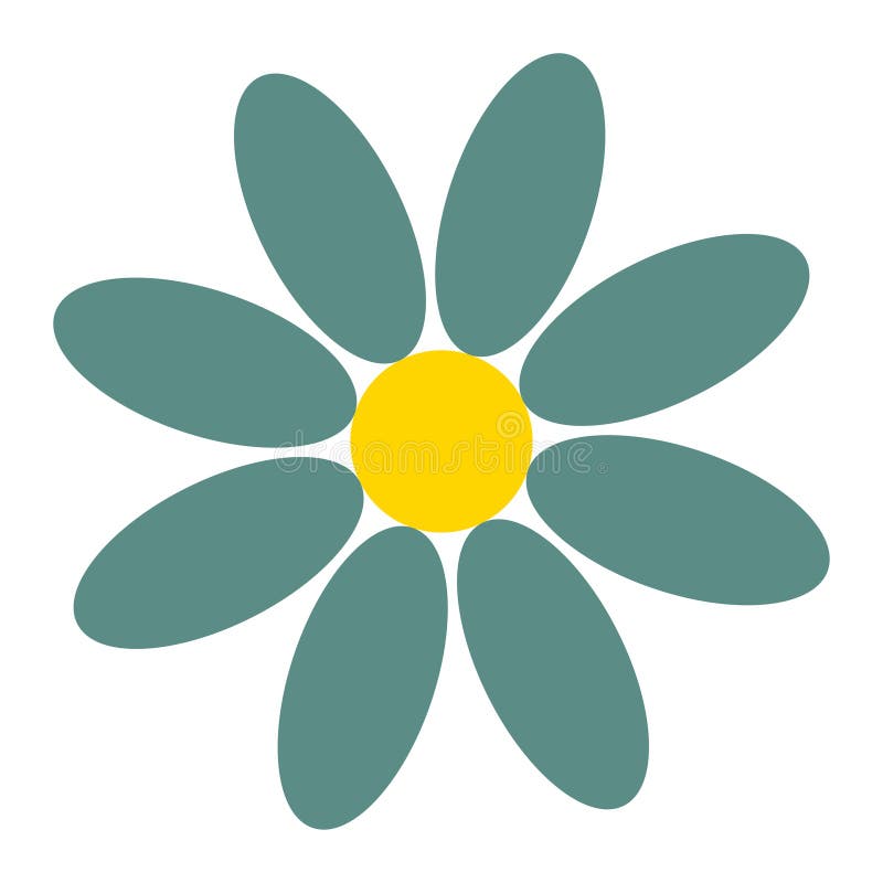 Cartoon Daisy Flower. Vector Stock Vector - Illustration of season ...