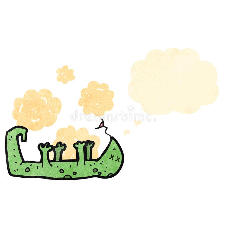 Cartoon Dead Lizard with Thought Bubble Stock Vector - Illustration of ...