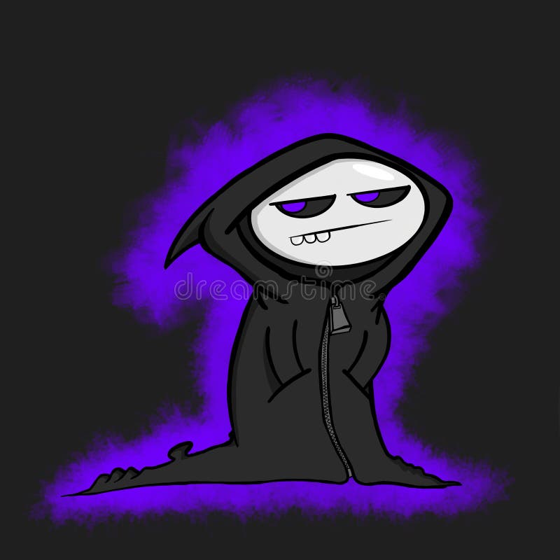 Cartoon Death Caracter Design Stock Illustration - Illustration of ...