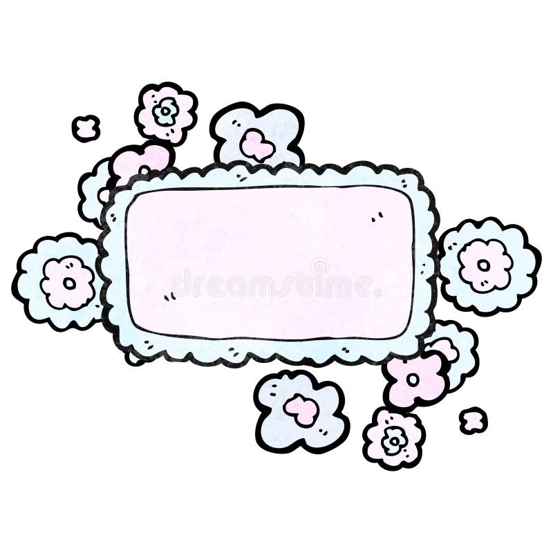 Cartoon decorative sign stock vector. Illustration of textured - 38037584