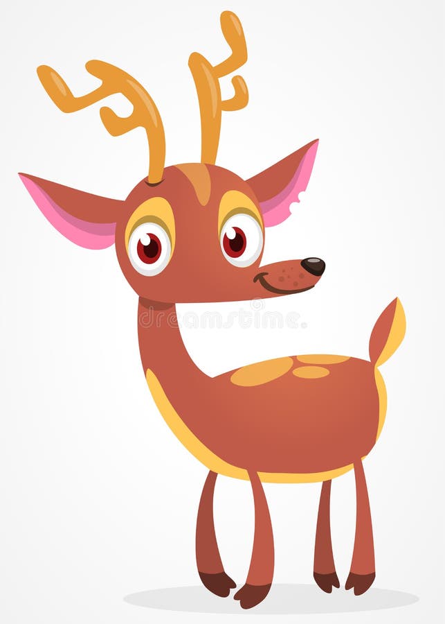 Cartoon Deer Character Illustration. Vector Isolated Stock Vector ...