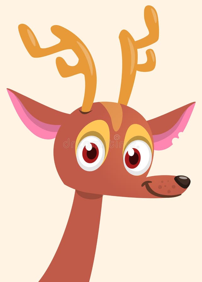 Cartoon Deer Character Illustration. Vector Isolated Stock Vector ...