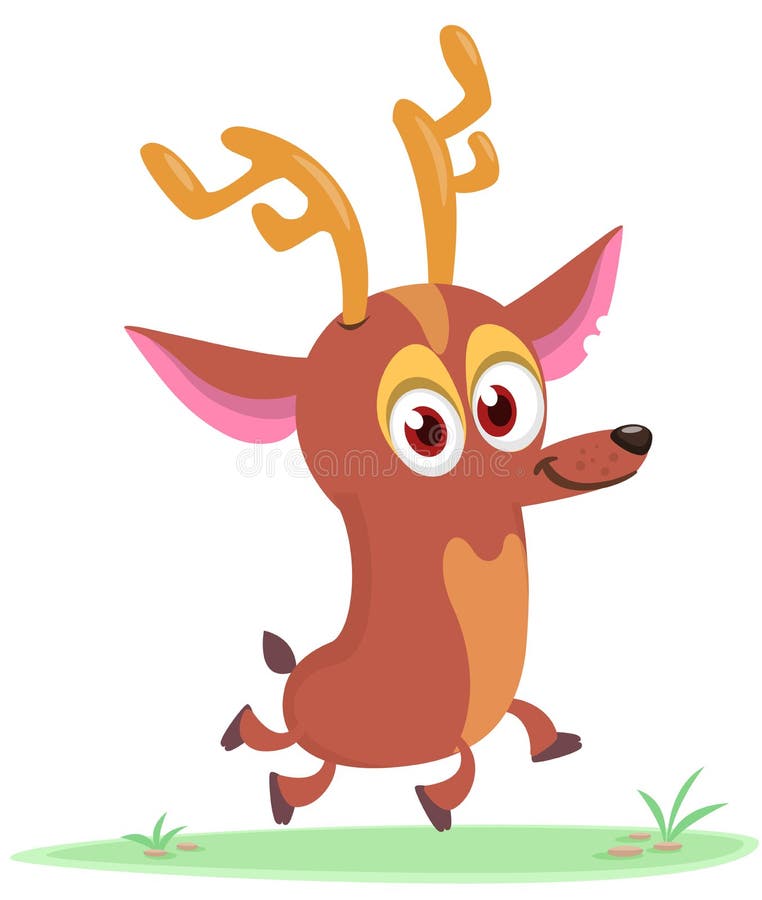 Cartoon Deer Character Illustration. Vector Isolated Stock Vector ...