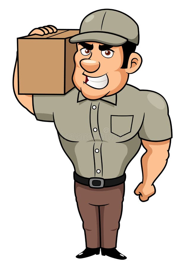 35+ Cartoon delivery man Free Stock Photos - StockFreeImages
