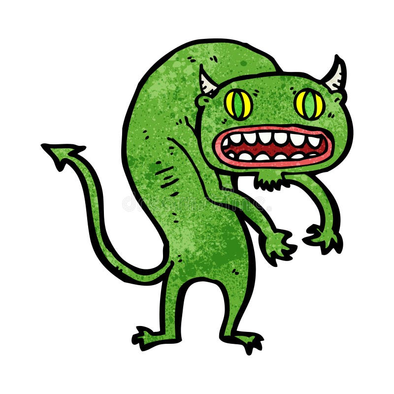 Cartoon demon stock vector. Illustration of drawn, character - 38056896