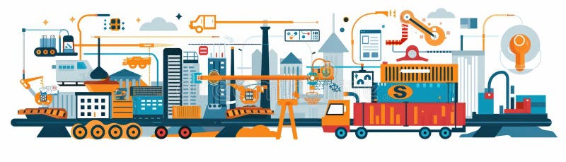 Cartoon Depicting the Integration of it Systems in an Export Business ...