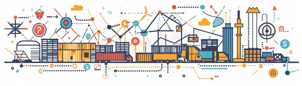 Cartoon Depicting the Integration of it Systems in an Export Business ...