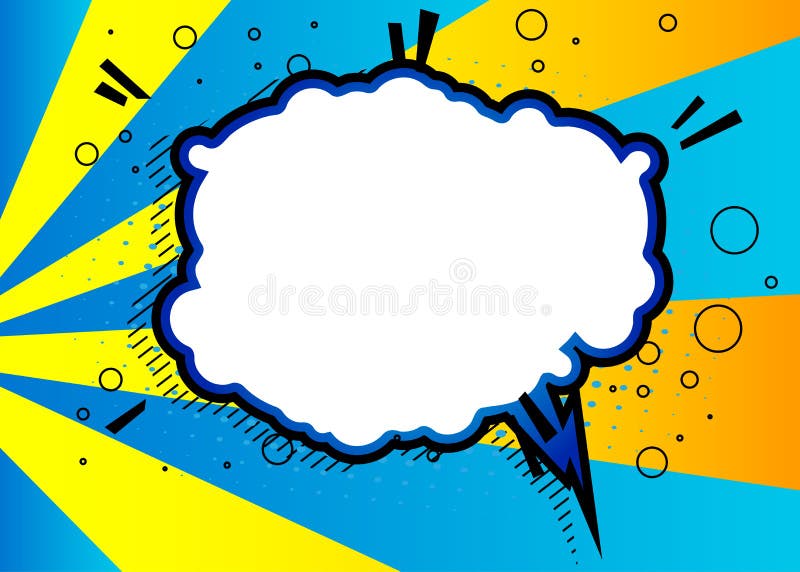 Cartoon Design Colored Background. Comic Book Backdrop. Stock Vector ...