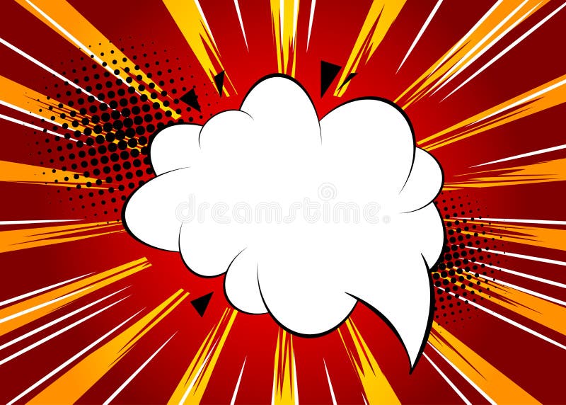 Cartoon Design Colored Background. Comic Book Backdrop. Stock Vector ...