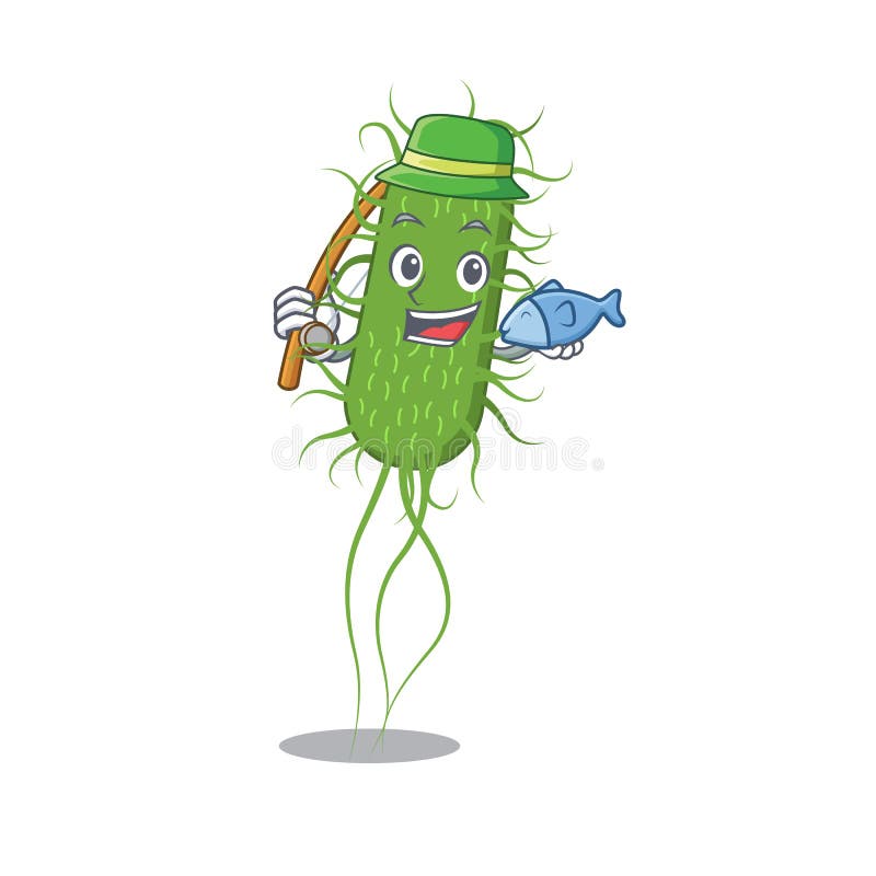 Cartoon Design Concept of E.coli Bacteria while Fishing Stock Vector ... Cartoon Design Concept of E.coli Bacteria while Fishing Stock Vector ...