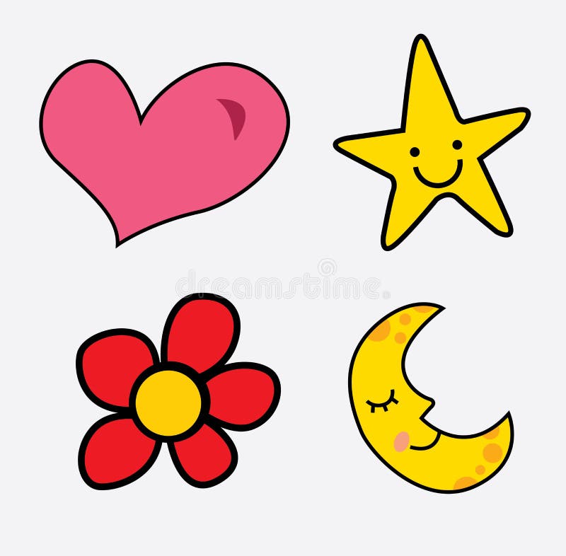 Cartoon design stock vector. Illustration of symbol, object - 46362912