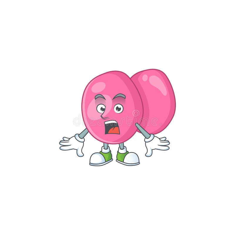A Cartoon Design of Streptococcus Pyogenes Showing an Amazed Gesture ...