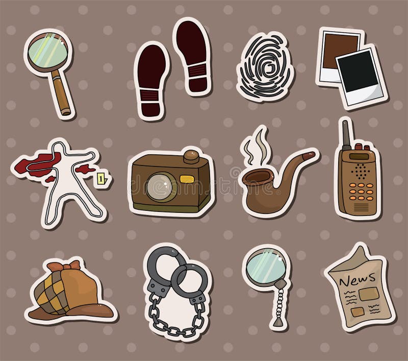Cartoon Stick Detective Stock Illustrations – 351 Cartoon Stick ...