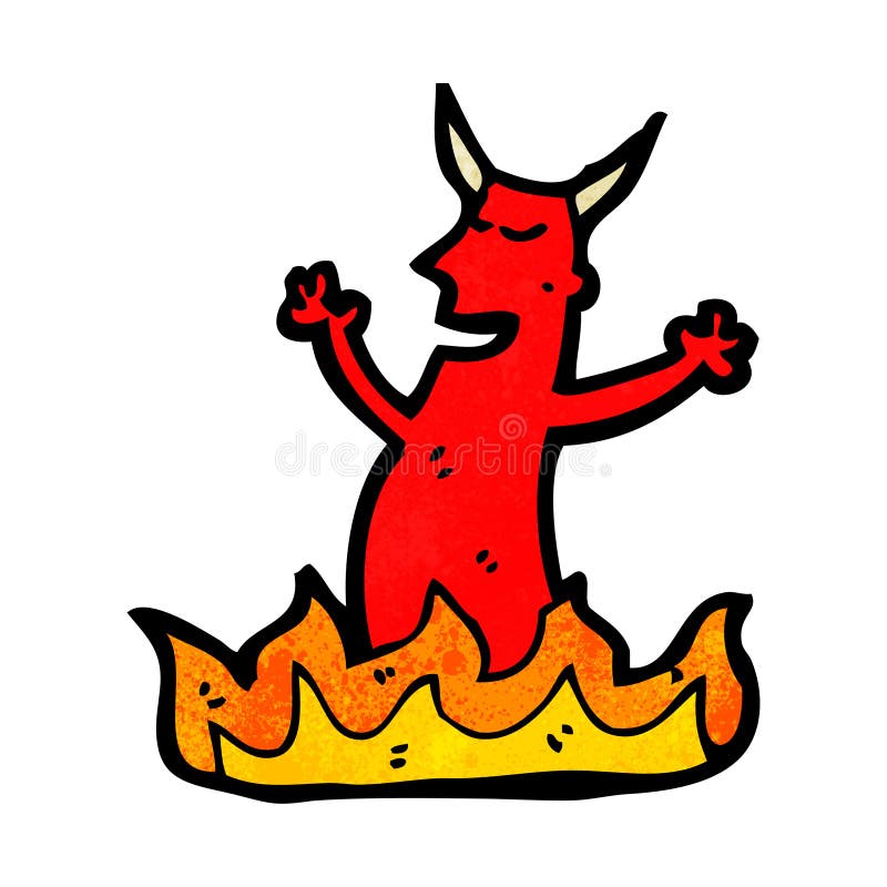 Cartoon devil stock vector. Illustration of cute, sketch - 38057461