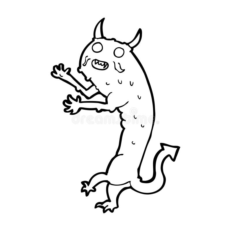 Cartoon devil stock illustration. Illustration of spooky - 37022410