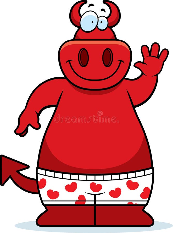 Cartoon Devil Boxers stock vector. Illustration of clipart - 47474832