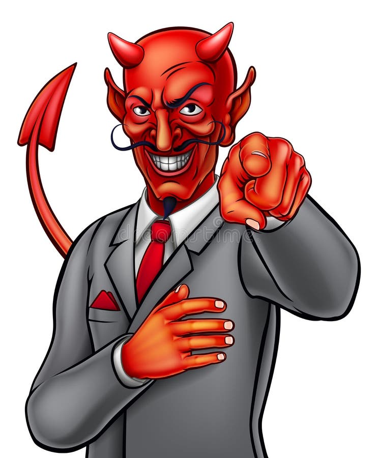 Pointing Devil Stock Illustrations – 295 Pointing Devil Stock ...