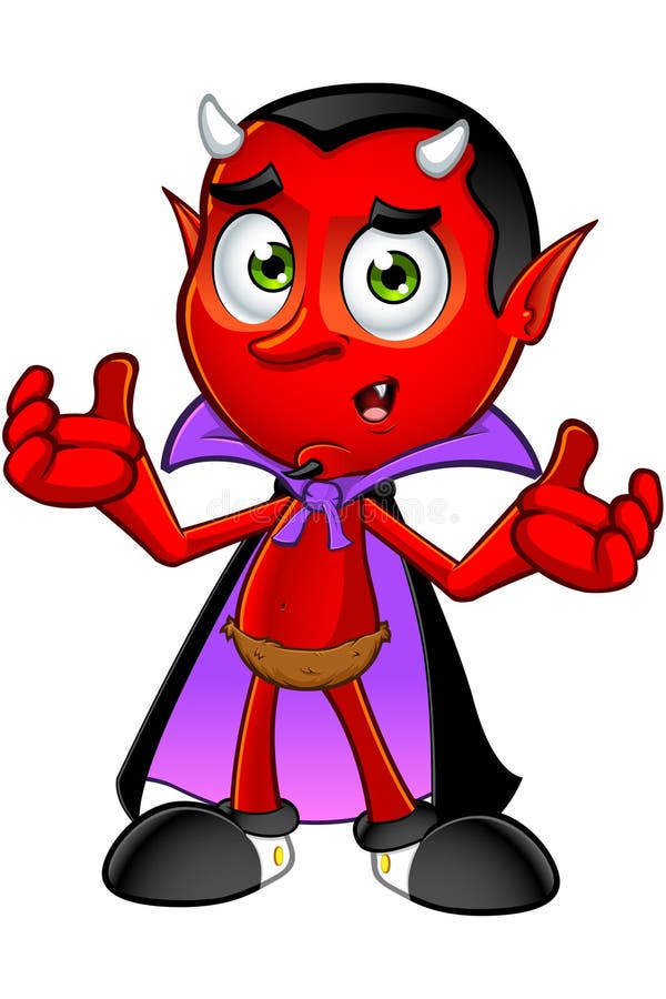 Devil Mascot - Holding Sign Stock Vector - Illustration of sign, horns ...