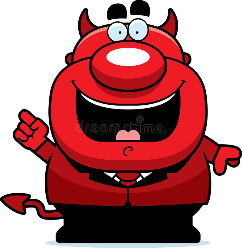 Cartoon Devil Boxing stock vector. Illustration of smiling - 47478846