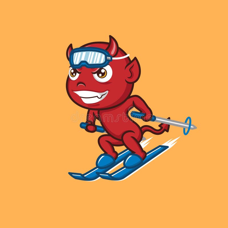 Devil Ski Stock Illustrations – 8 Devil Ski Stock Illustrations ...
