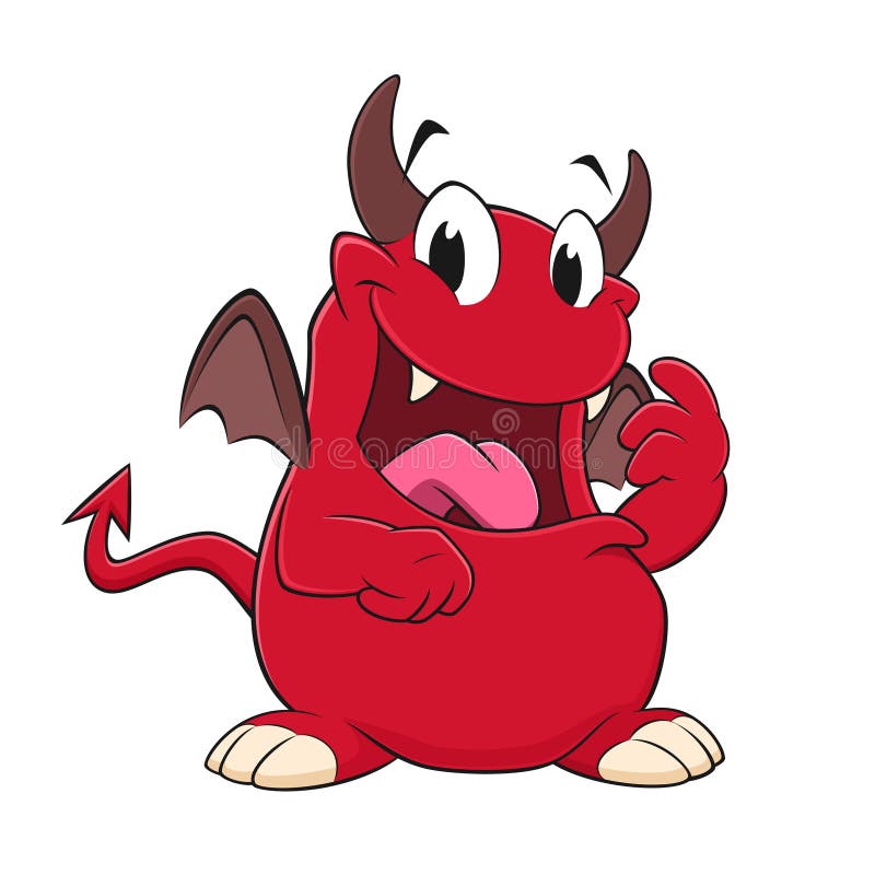 Cartoon Devil stock vector. Illustration of horn, cartoon - 40791748
