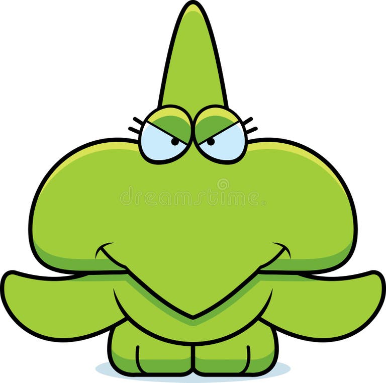 Cartoon Devious Pterodactyl Stock Vector - Illustration of pterodactyl ...