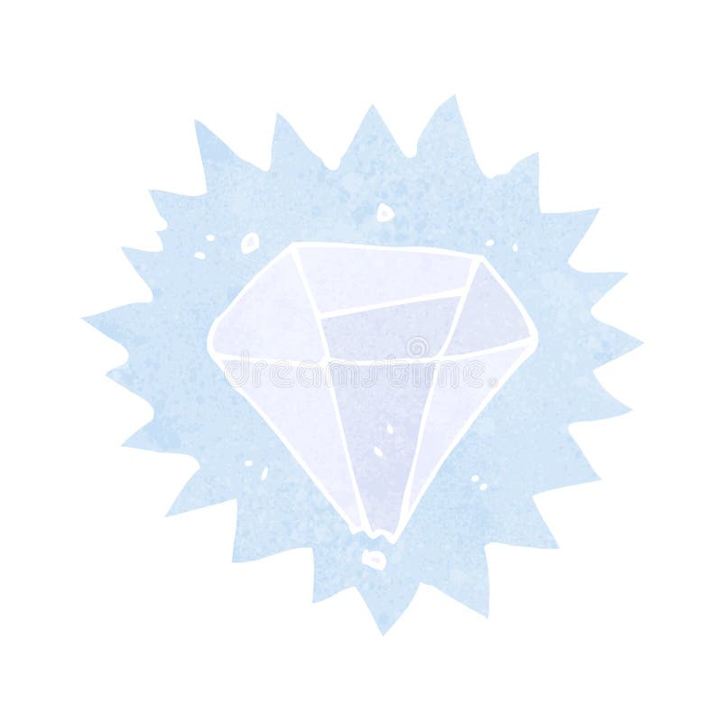 Cartoon diamond stock illustration. Illustration of cheerful - 38108634
