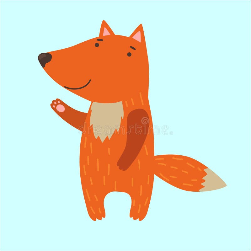 Cartoon dier blij grappig vector illustratie. Illustration of leuk ...