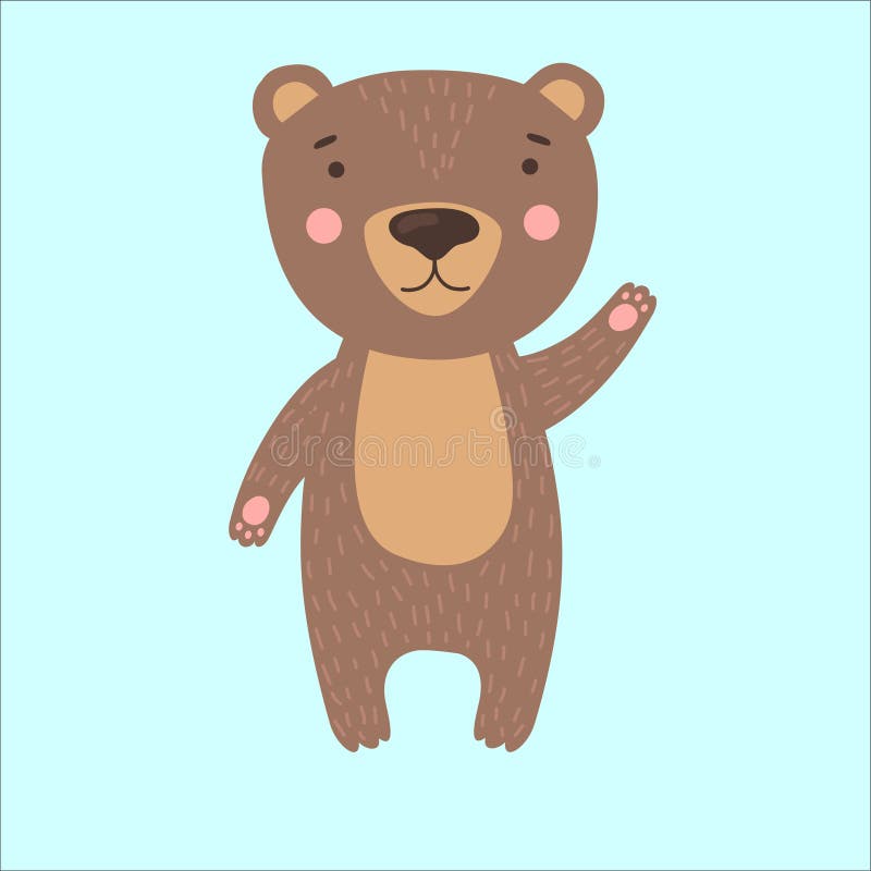 Cartoon dier blij grappig vector illustratie. Illustration of leuk ...