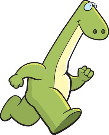 Cartoon Dinosaur Running Stock Illustrations – 744 Cartoon Dinosaur ...