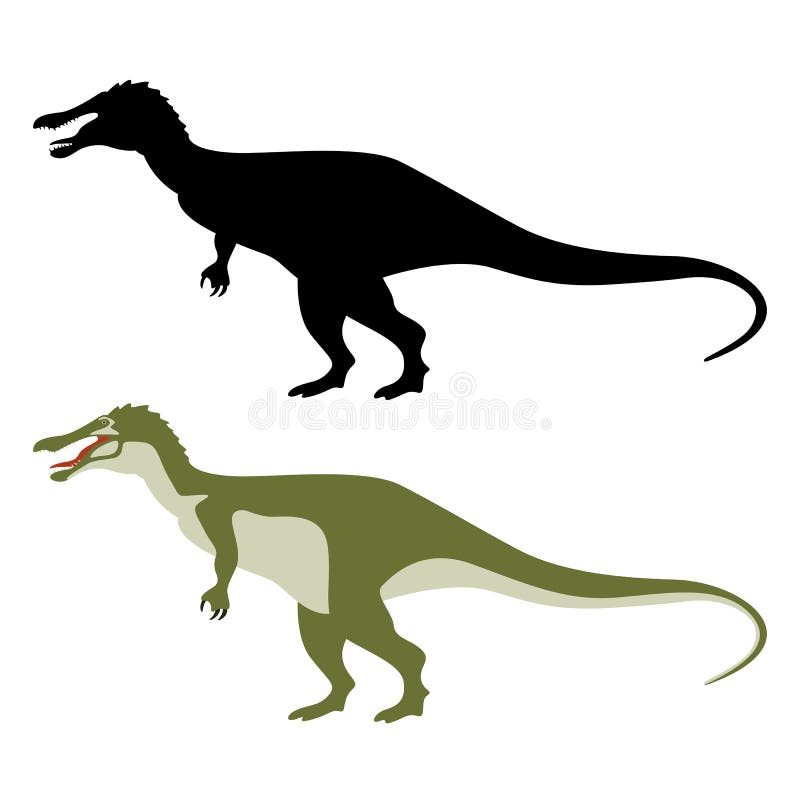 Cartoon Dinosaur,vector Illustration ,flat Style,profile Stock Vector ...