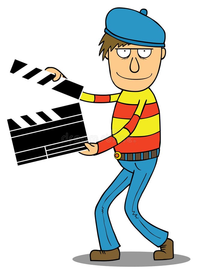 Cartoon Director stock vector. Illustration of cinematographer - 26834542
