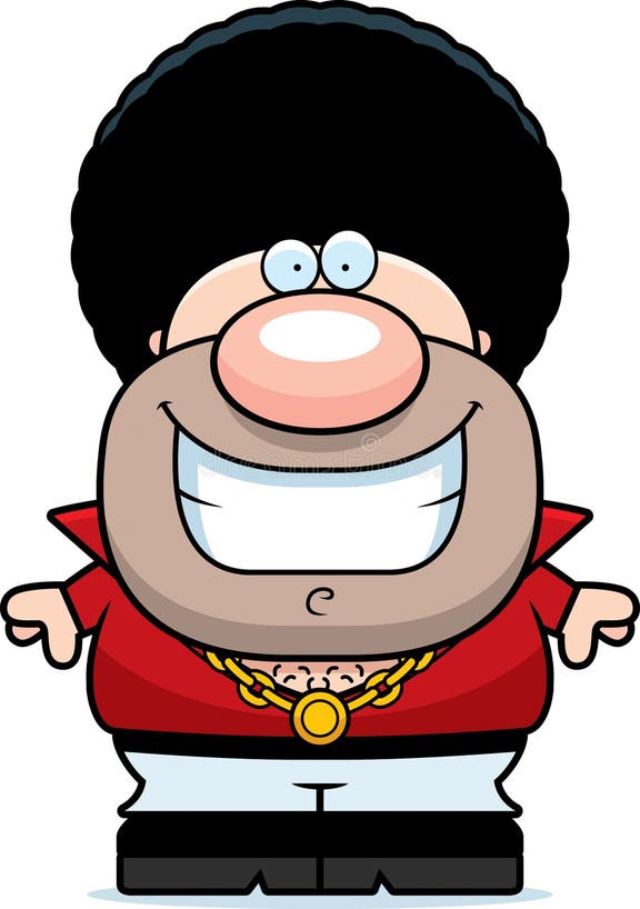 Cartoon Disco Guy Smiling stock vector. Illustration of bell - 51082056