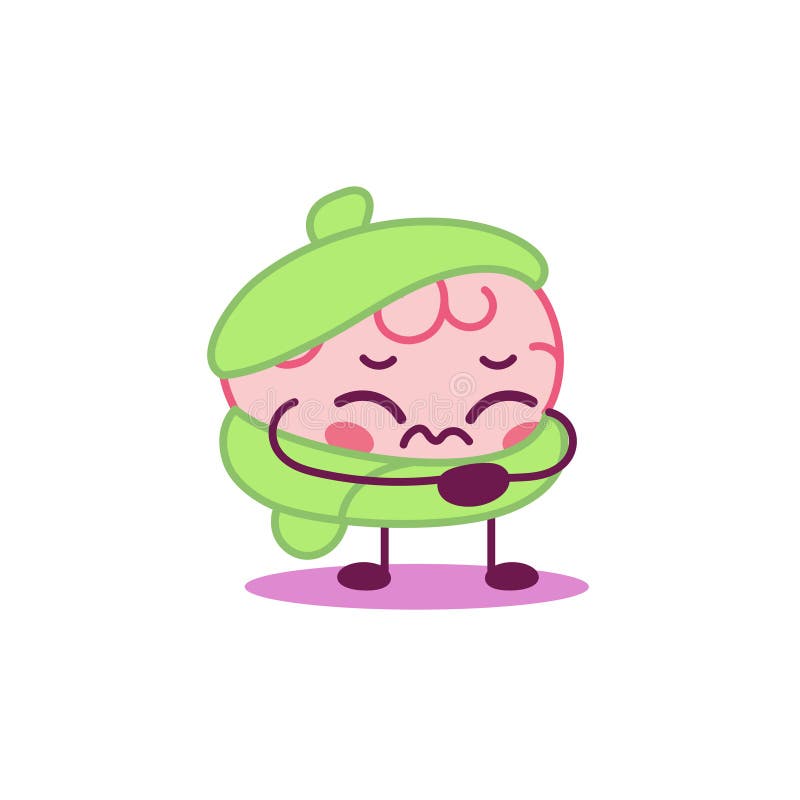 Cartoon of a Diseased Brain Stock Vector - Illustration of dementia ...