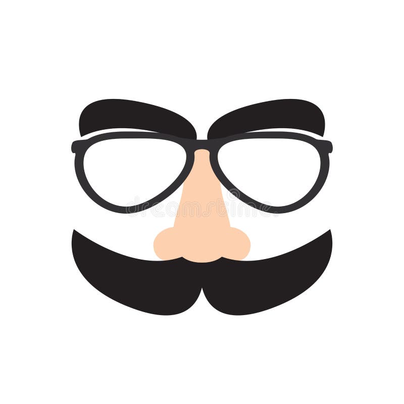 Cartoon Disguise Funny Mask Background Stock Illustrations – 1,297 ...