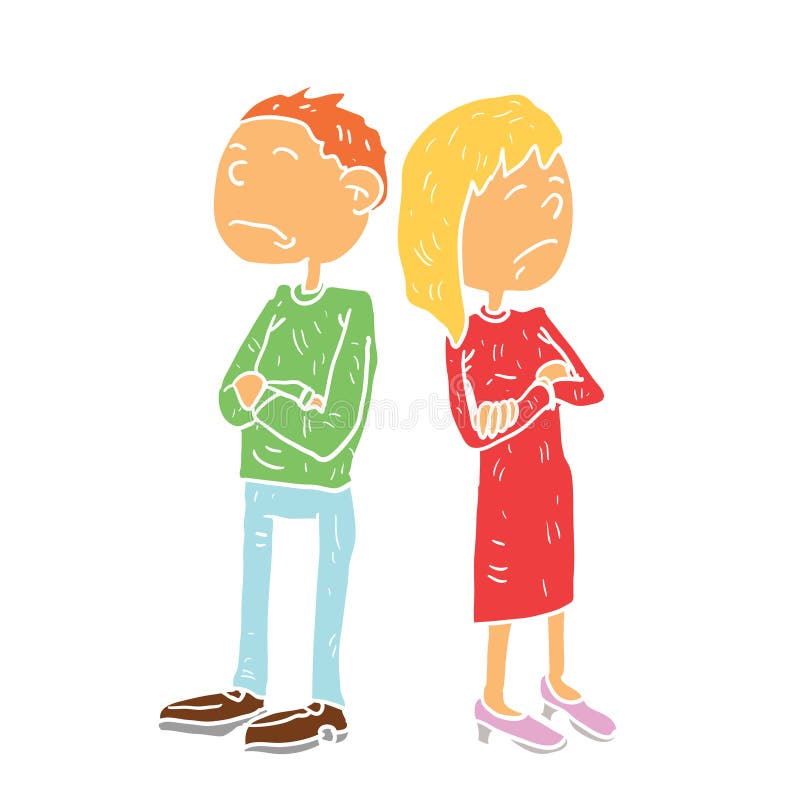 Cartoon Divorce Illustration Stock Vector - Illustration of cartoon ...