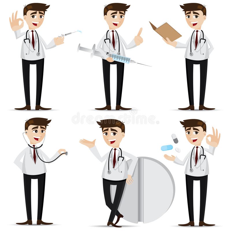 Young man doctor stock vector. Illustration of confident - 40066353