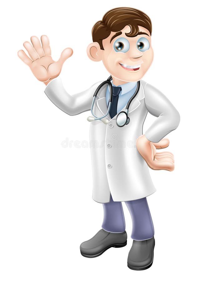 Cartoon Doctor stock vector. Illustration of mascot, clinic - 31495688